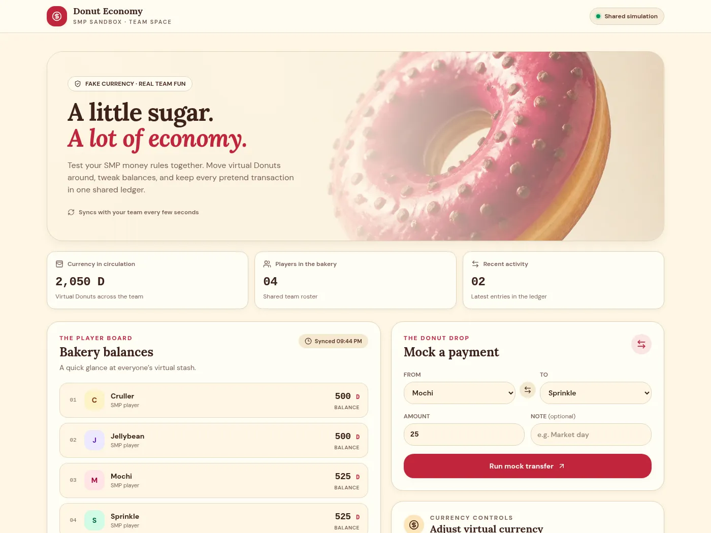 Donut Economy Sim