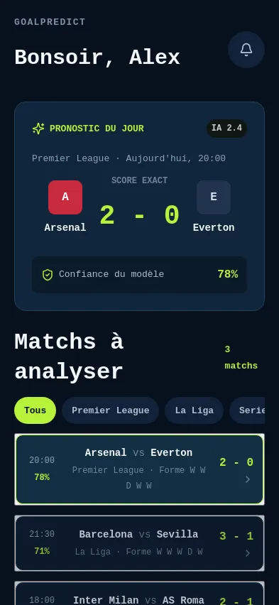 GoalPredict Mobile