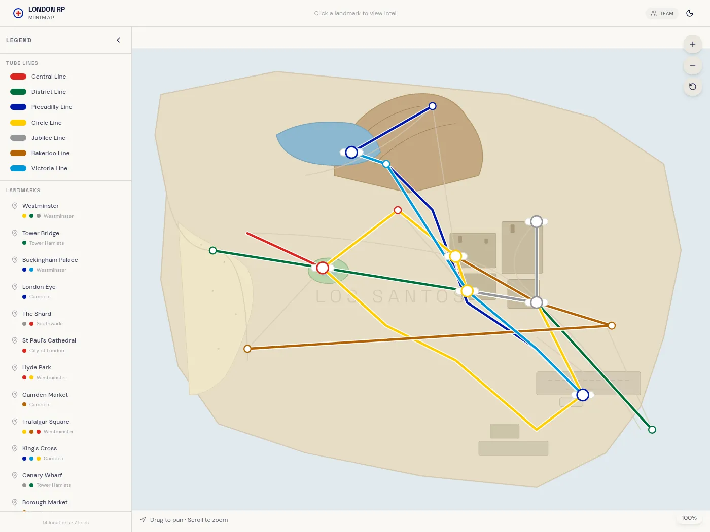 London RP Minimap