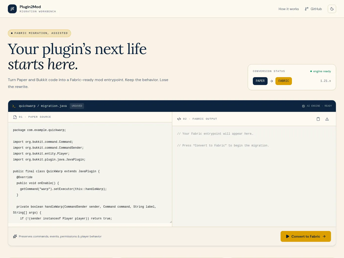Plugin2Mod Converter