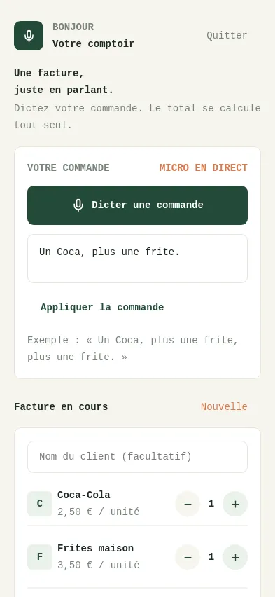 Voice Invoice Maker