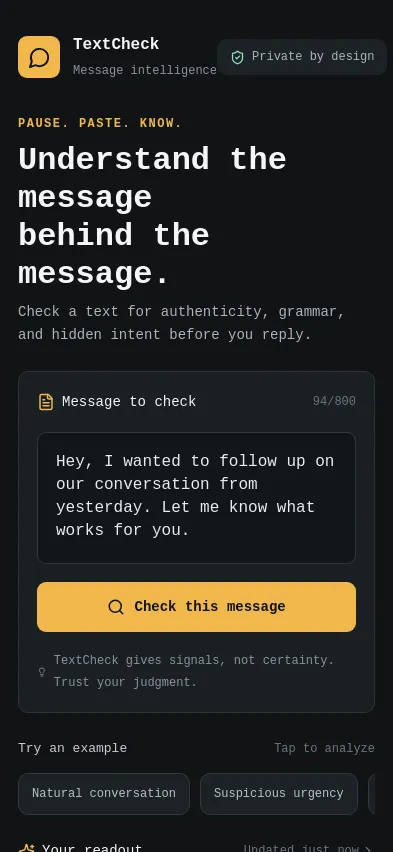 TextCheck Scanner