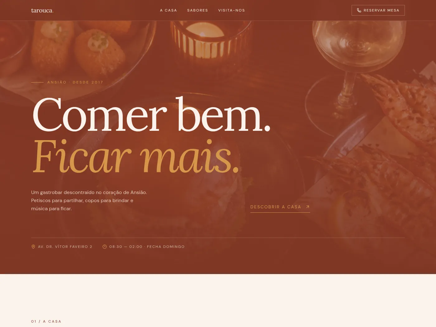 Tarouca Gastro Bar Site