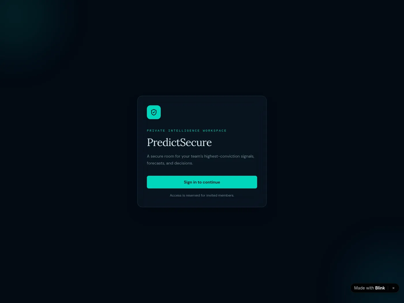 PredictSecure Panel