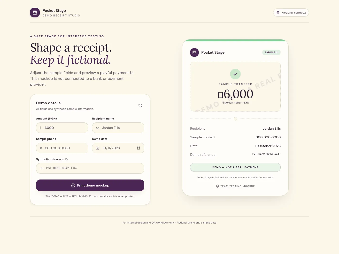 Opay Receipt Generator