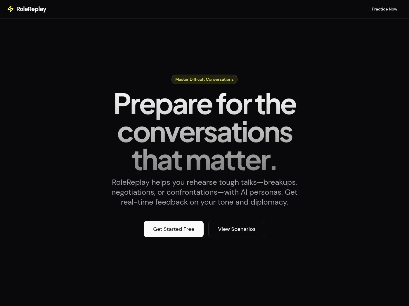 RoleReplay Conversation Coach
