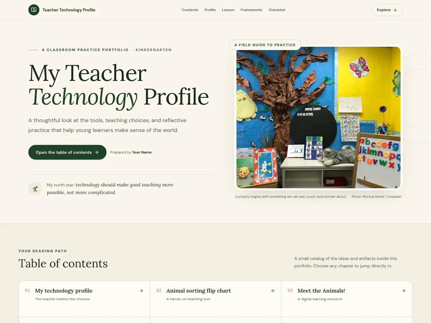 My Teacher Tech Portfolio