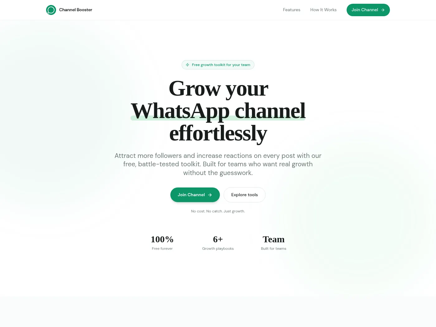 WhatsApp Channel Booster