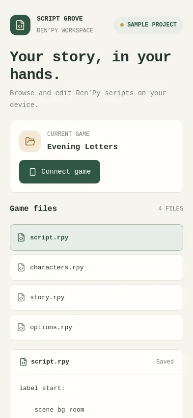 Ren'Py Game Manager