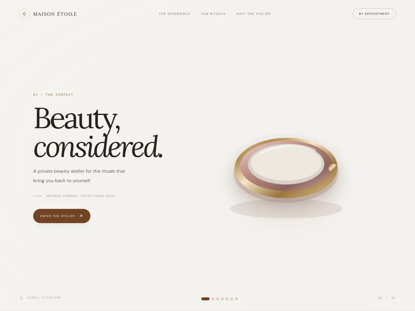 Luxe Beauty Cinematic Scroll