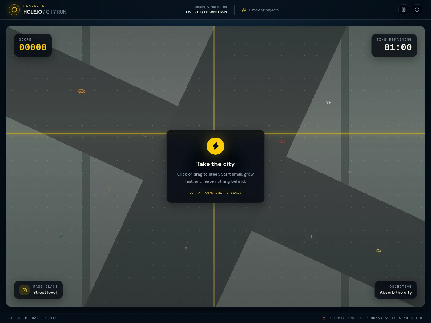 RealLife Hole.io City