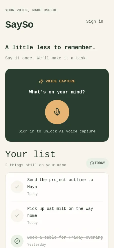 AI Voice Control