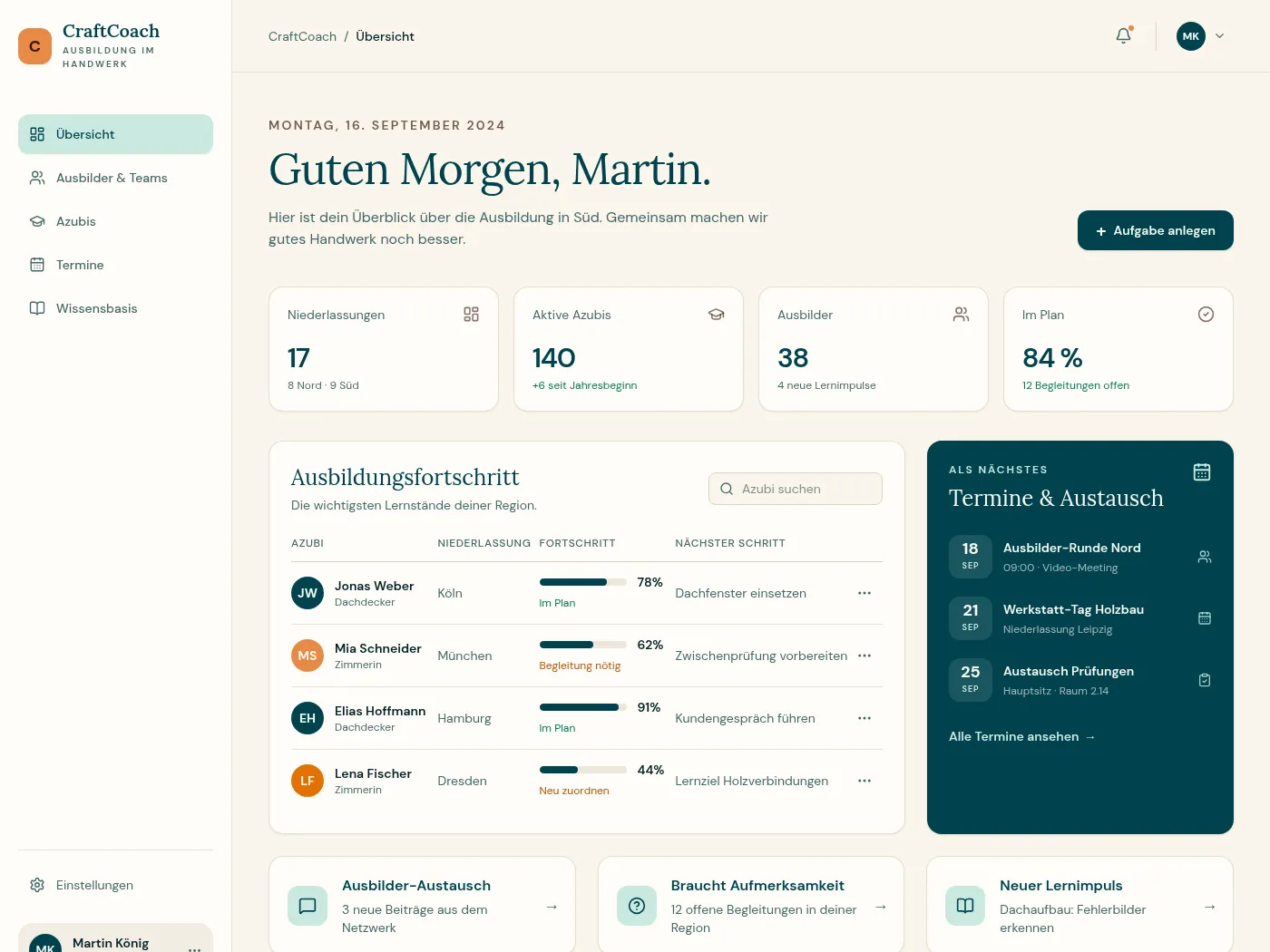 CraftCoach Portal