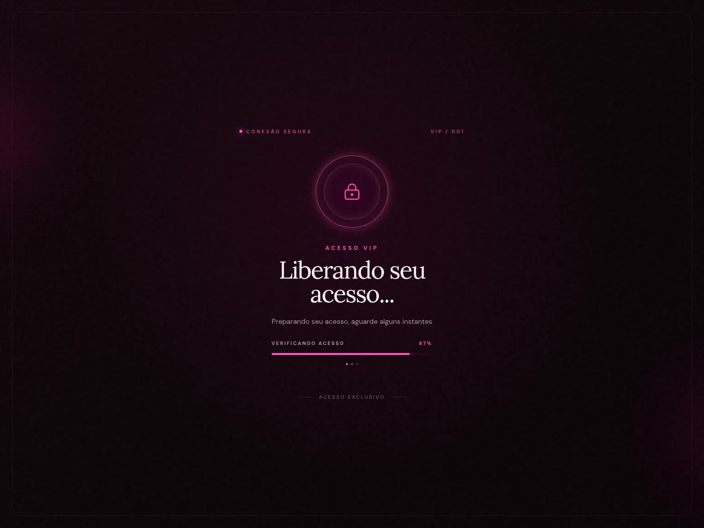 VIP Neon Landing Page