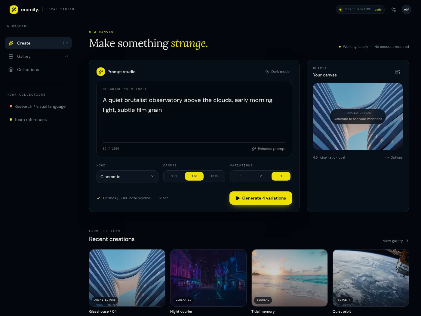 Eromify Local AI Studio