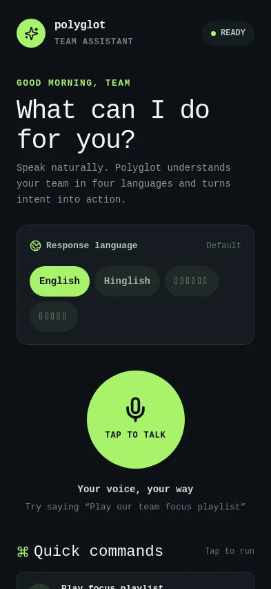 Polyglot Voice Assistant