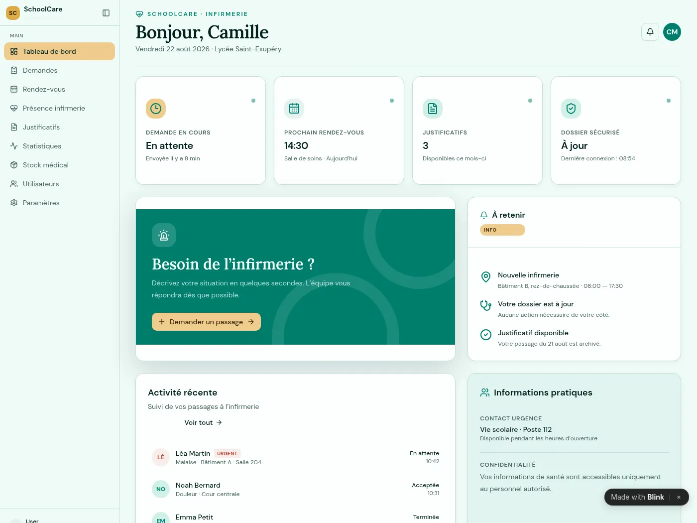 SchoolCare Platform