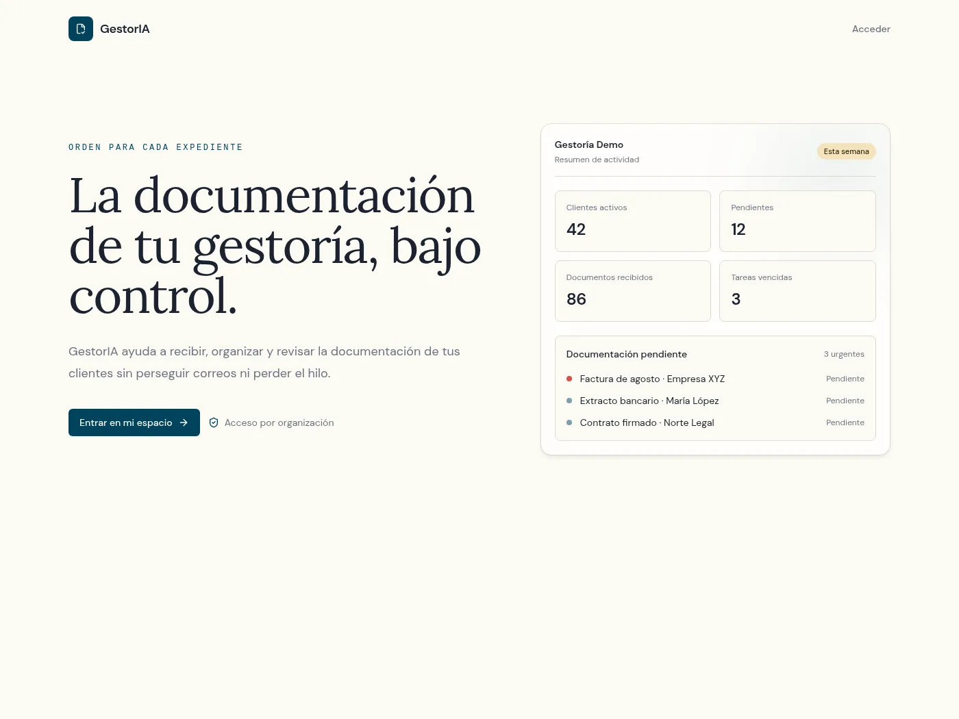 GestorIA SaaS Platform
