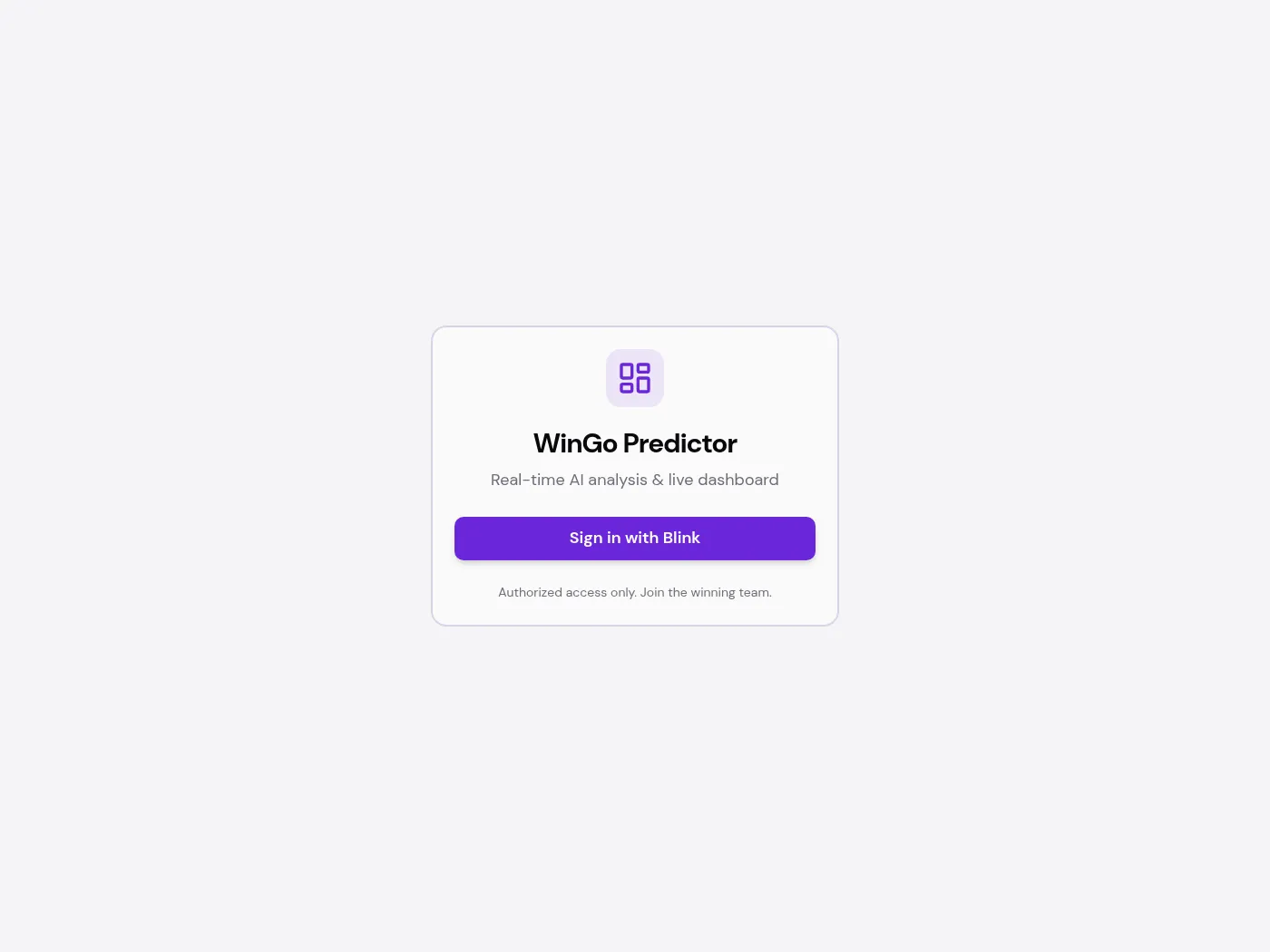 WinGo Live Predictor