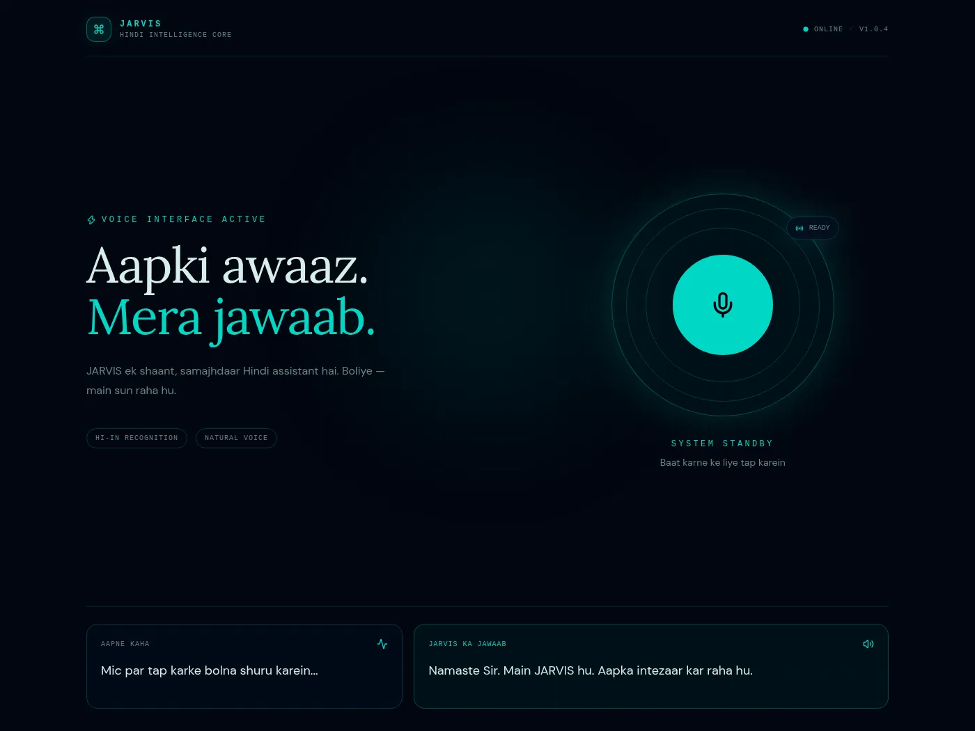 JARVIS Hindi Assistant