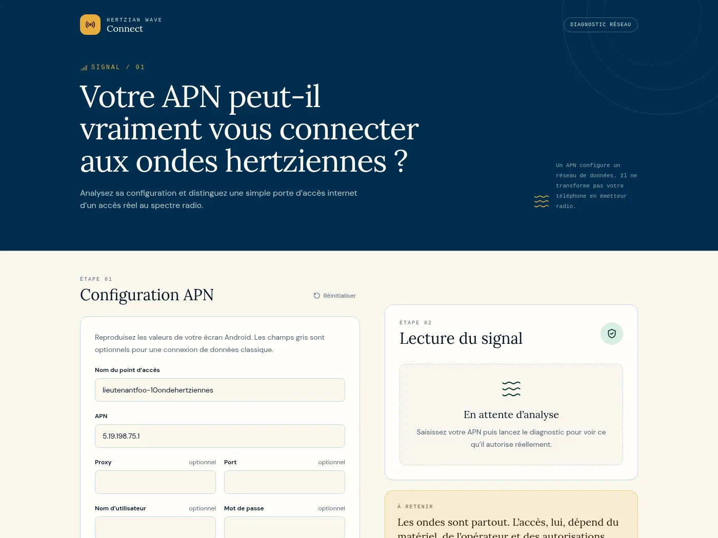 Hertzian Wave Connect