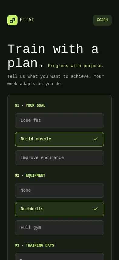 FitAI Workout Coach