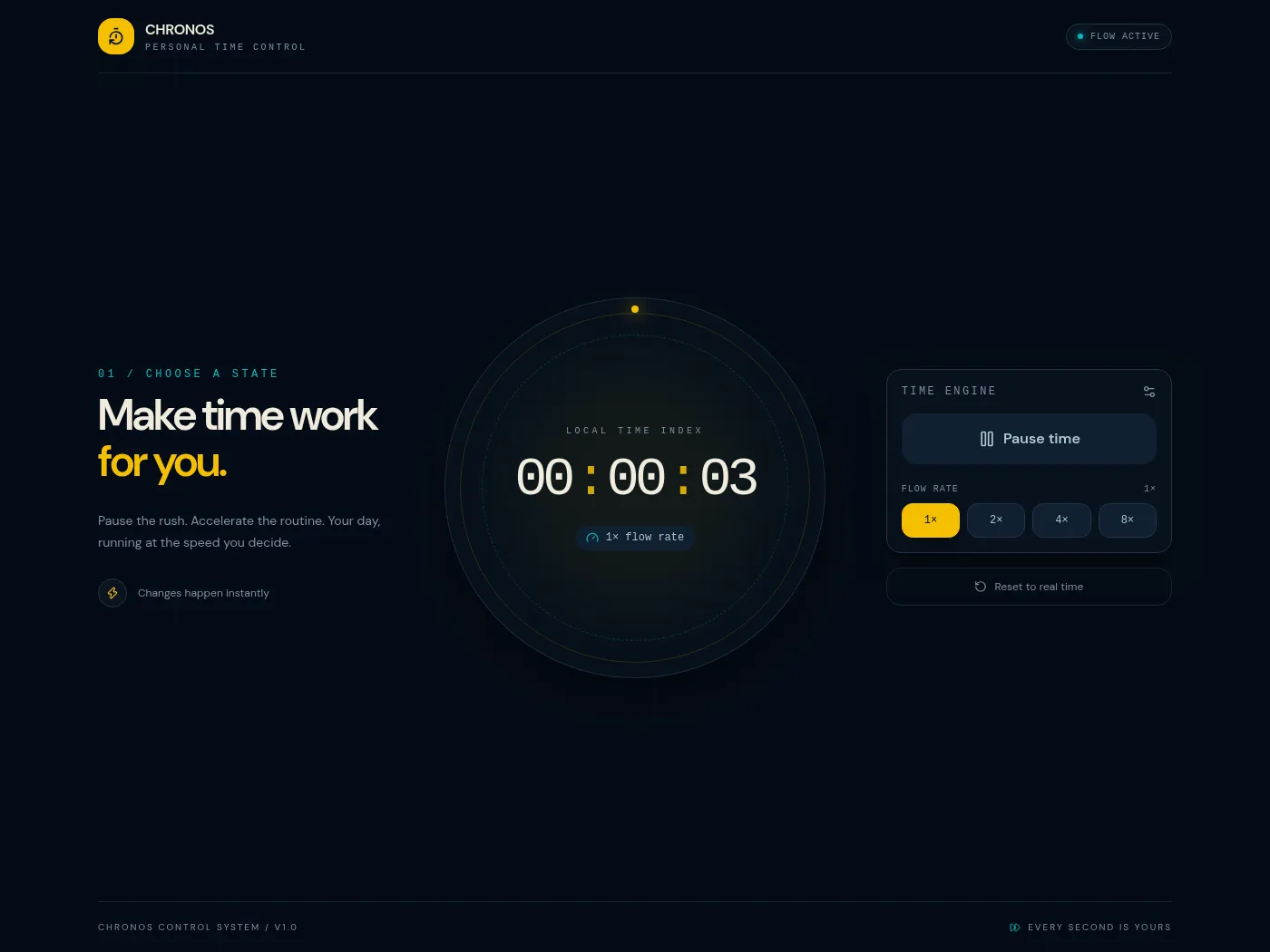 Time Control GUI
