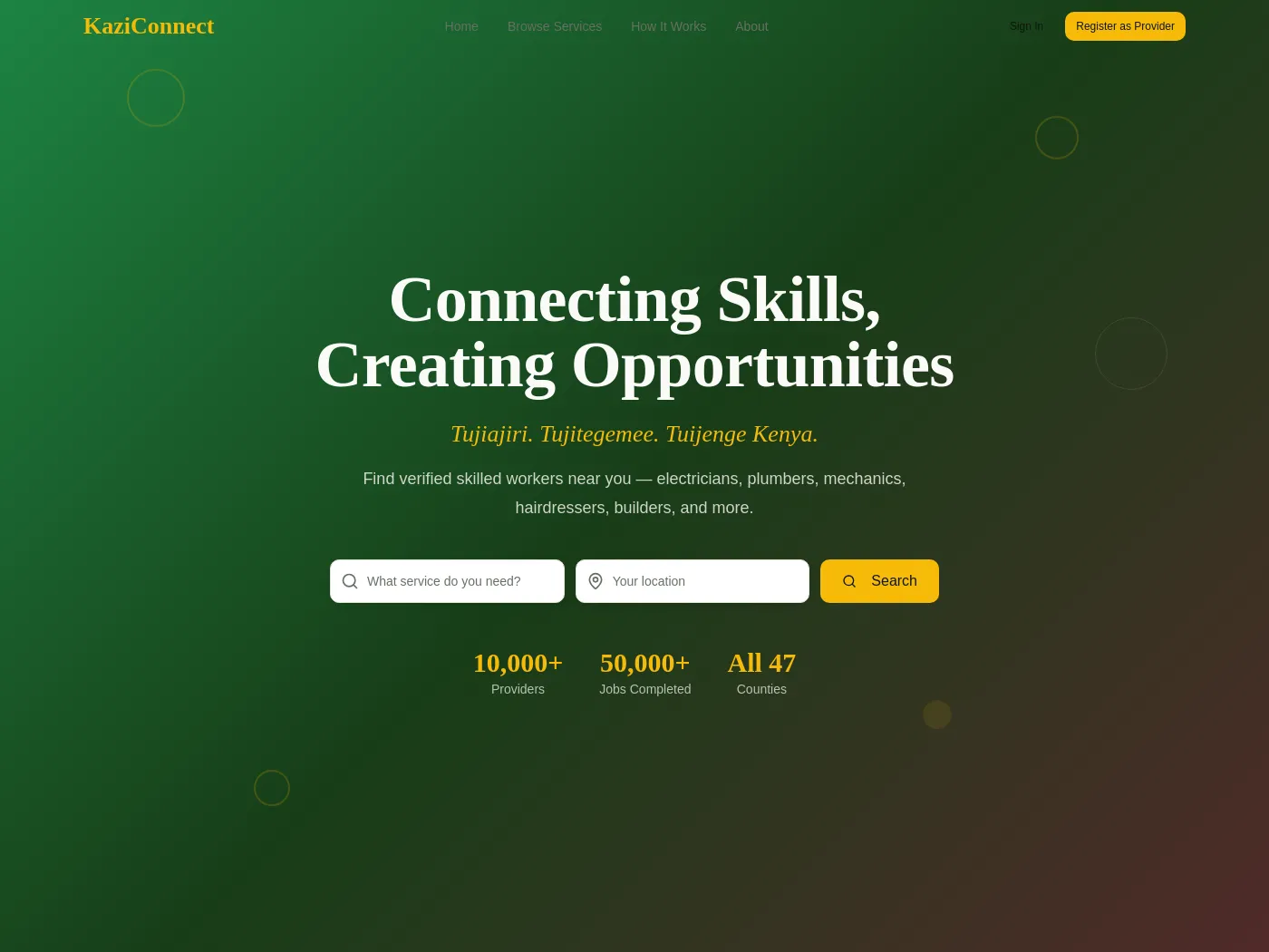 KaziConnect Marketplace