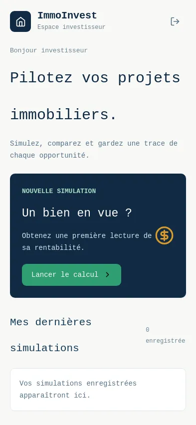 ImmoInvest Calc Mobile