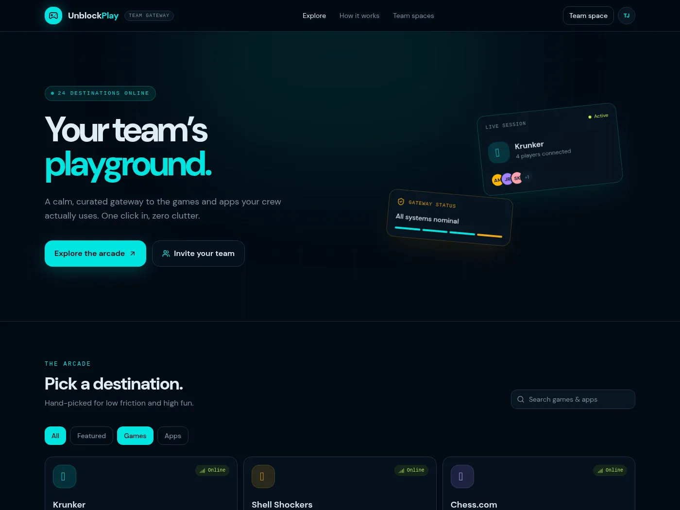 UnblockPlay Gateway