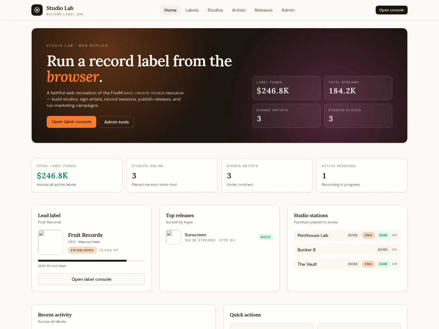 Studio Lab Script Builder