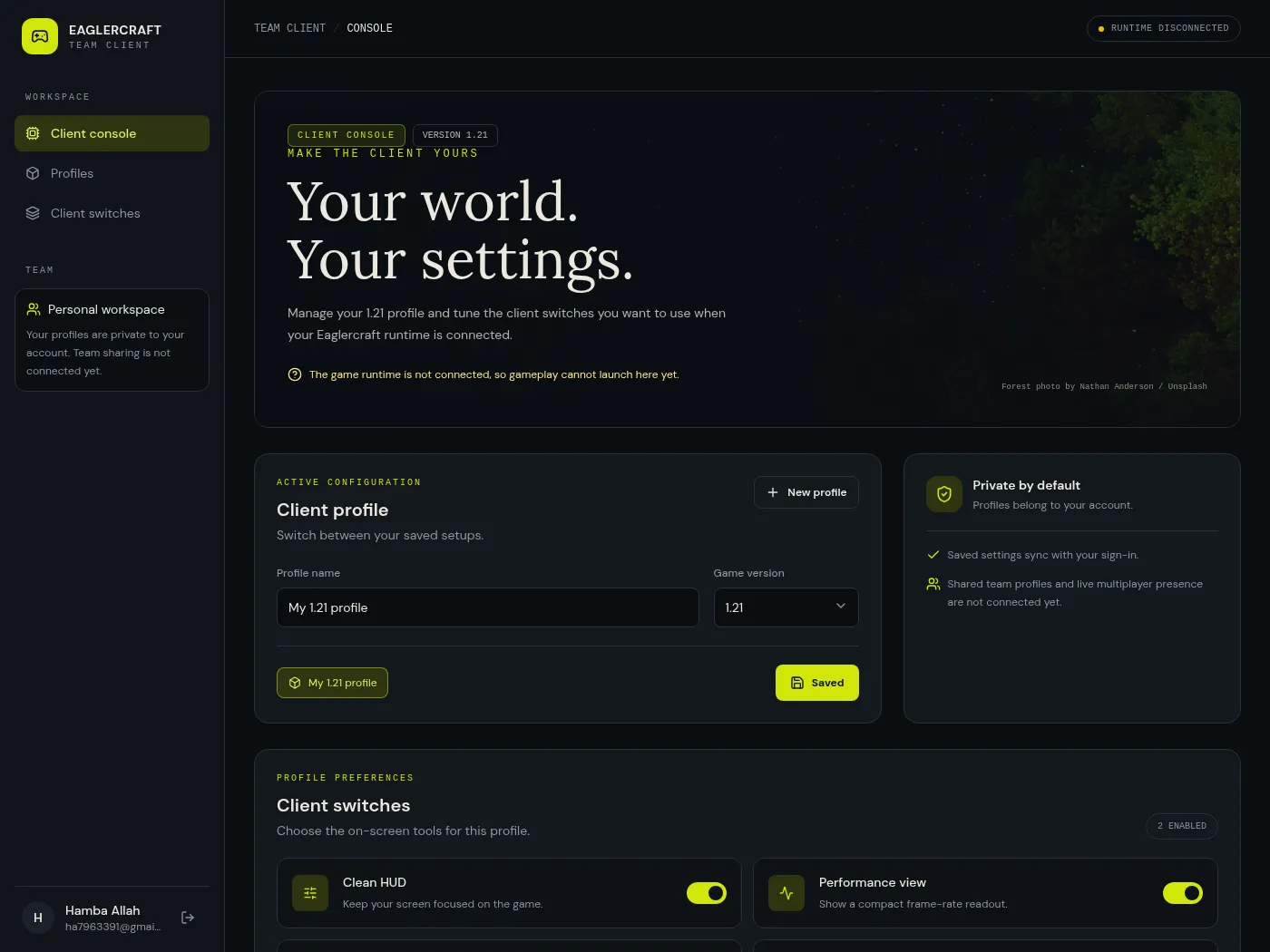 Eaglercraft Team Web Client
