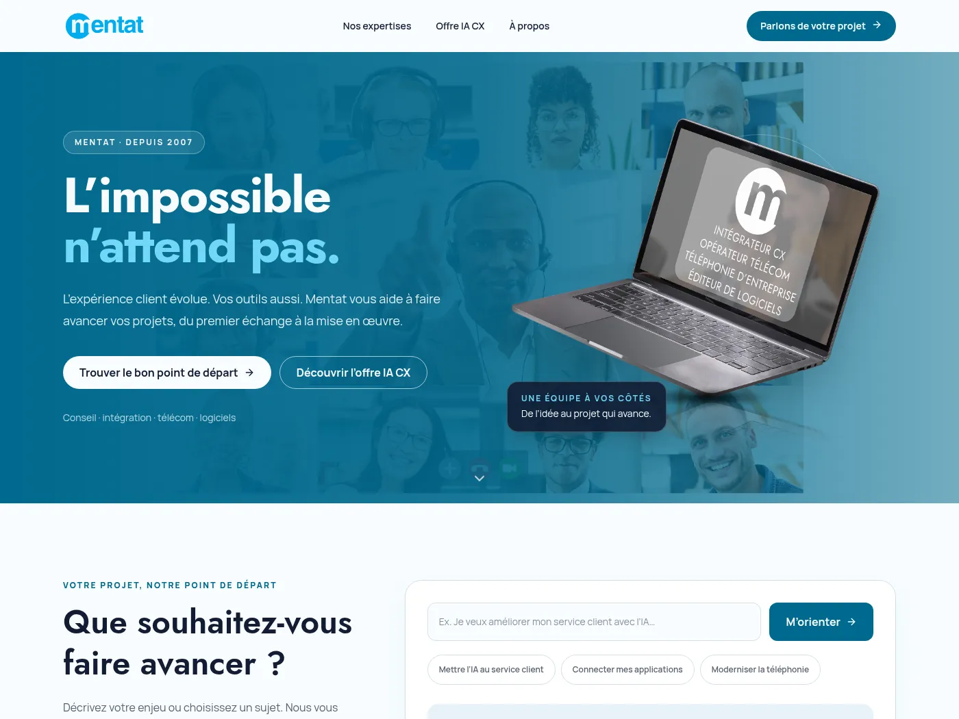 Mentat AI Website