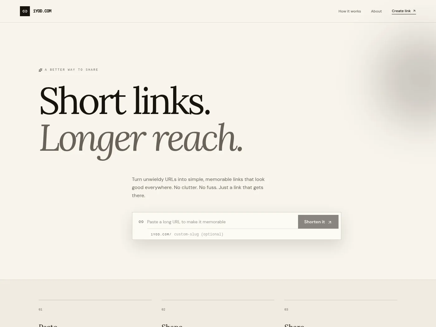 1Yod Shortlinks Hub