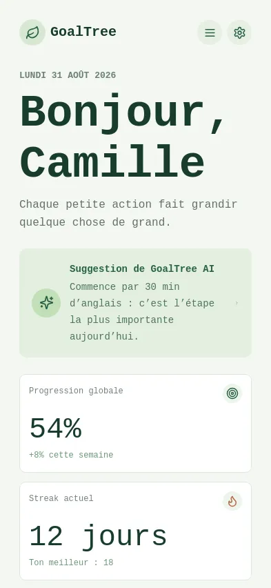 GoalTree App