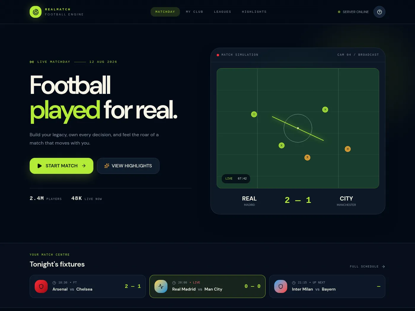 RealMatch Soccer Game