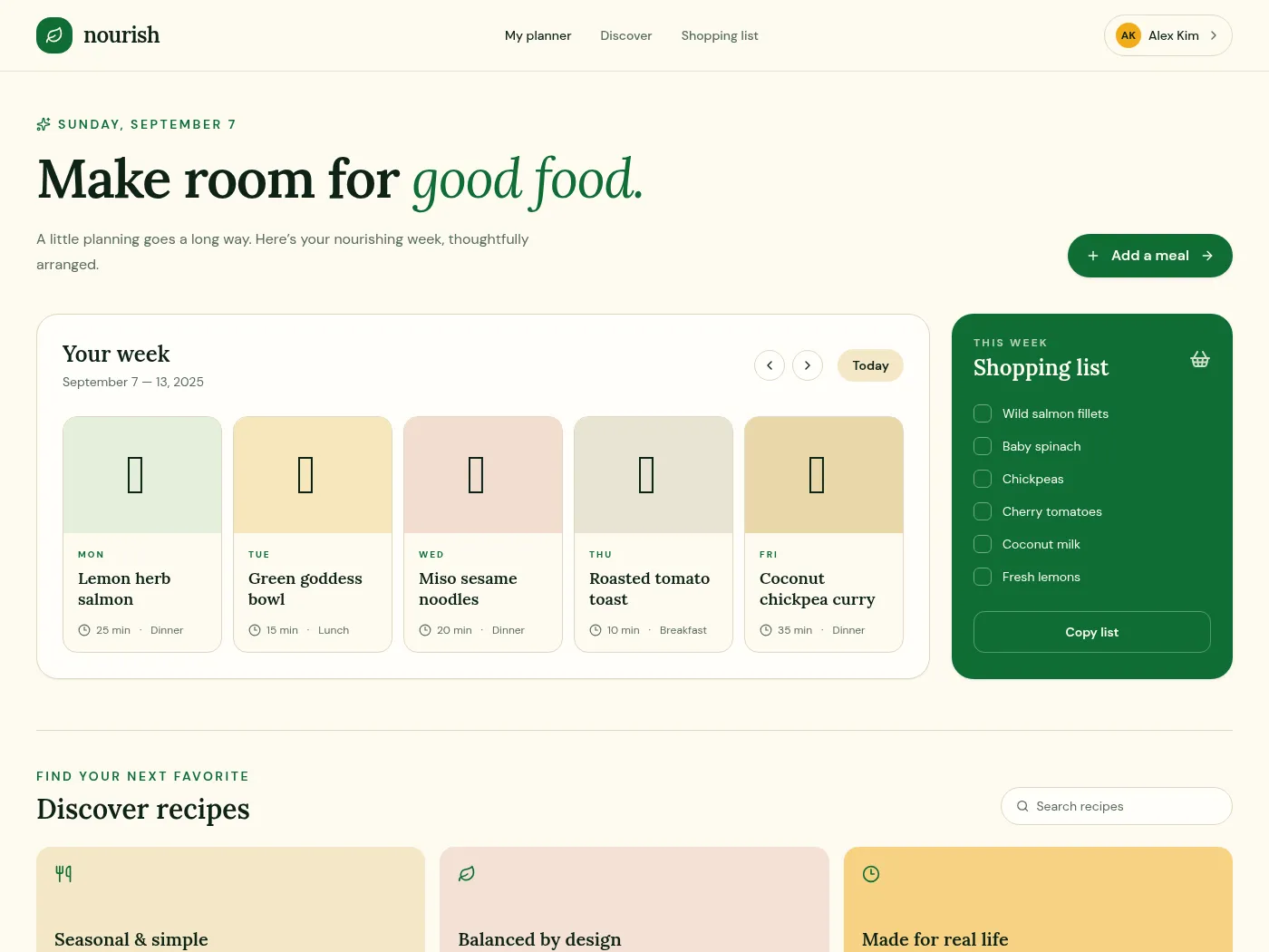 Smart Meal Planner