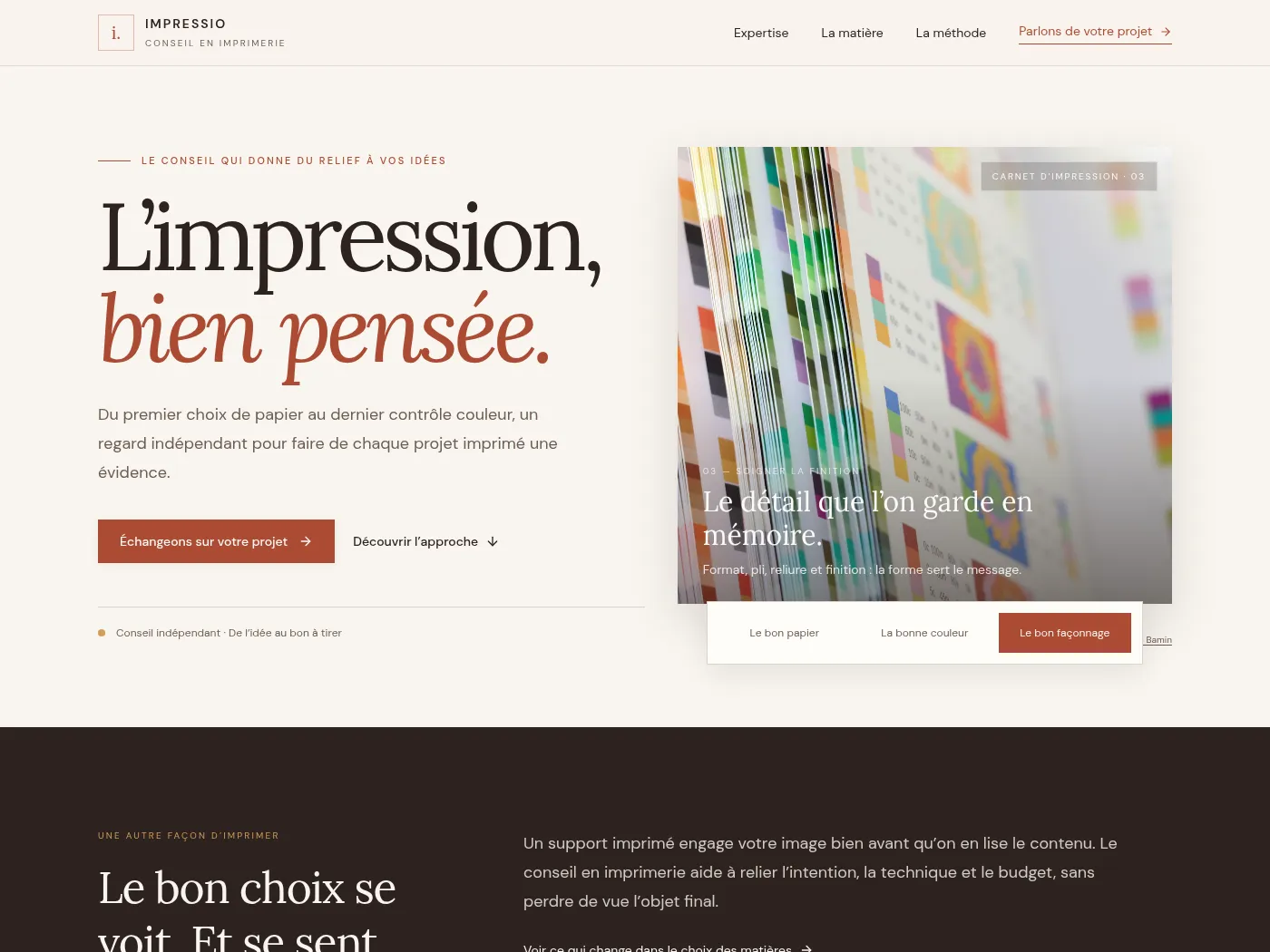 Impressio Conseil Vitrine