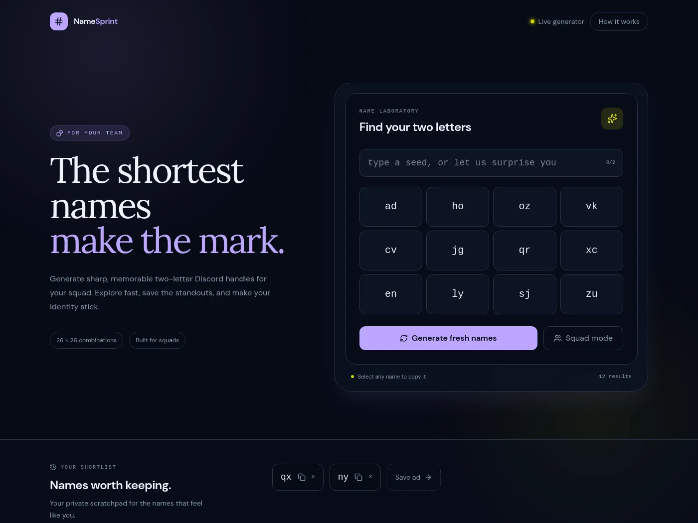 NameSprint