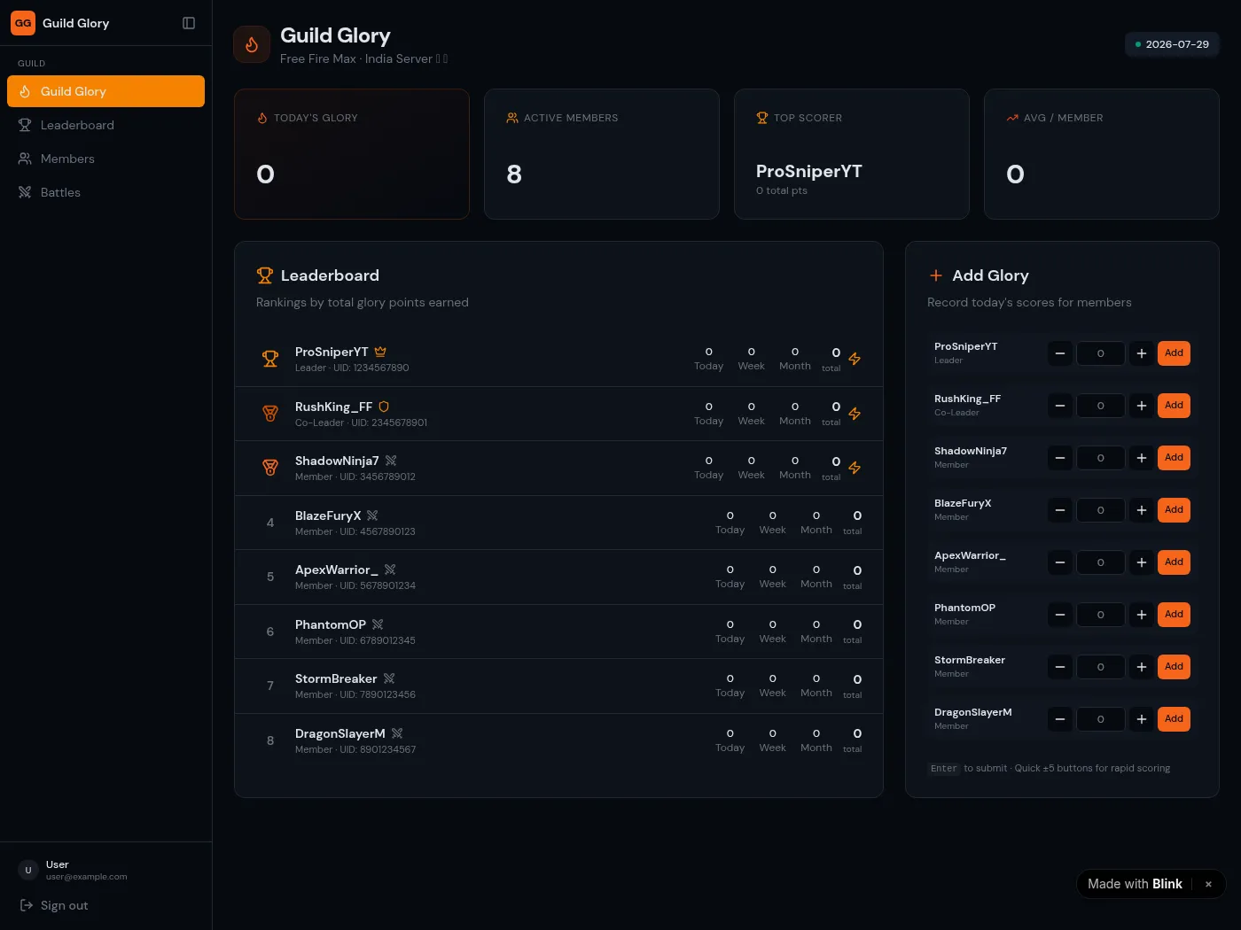 Guild Glory Bot