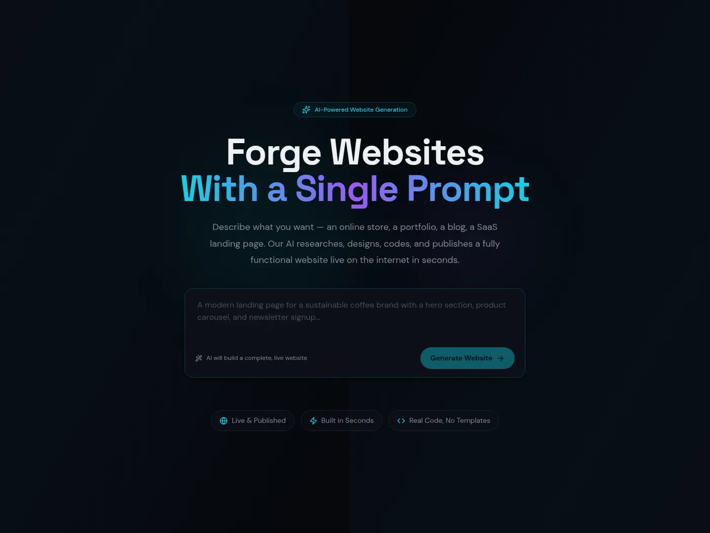 AI Website Forge