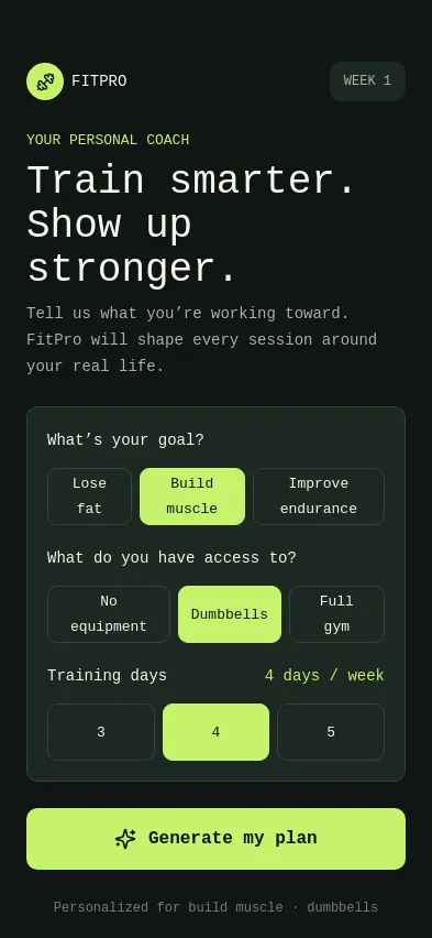 FitPro AI Coach