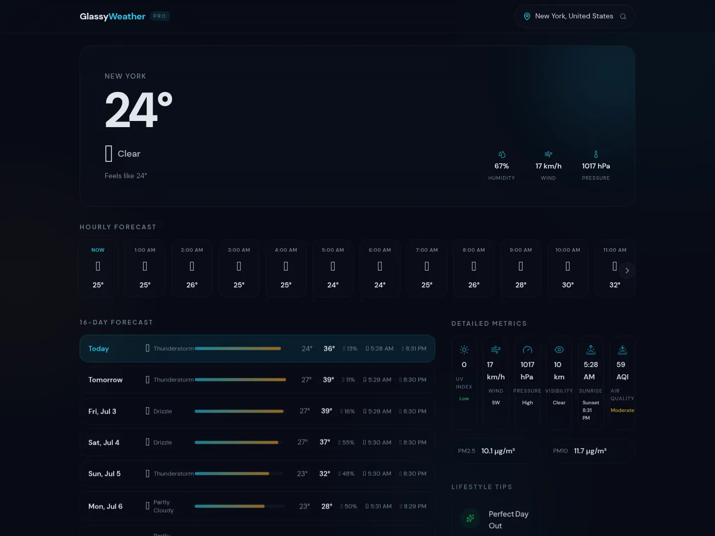 GlassyWeather Pro