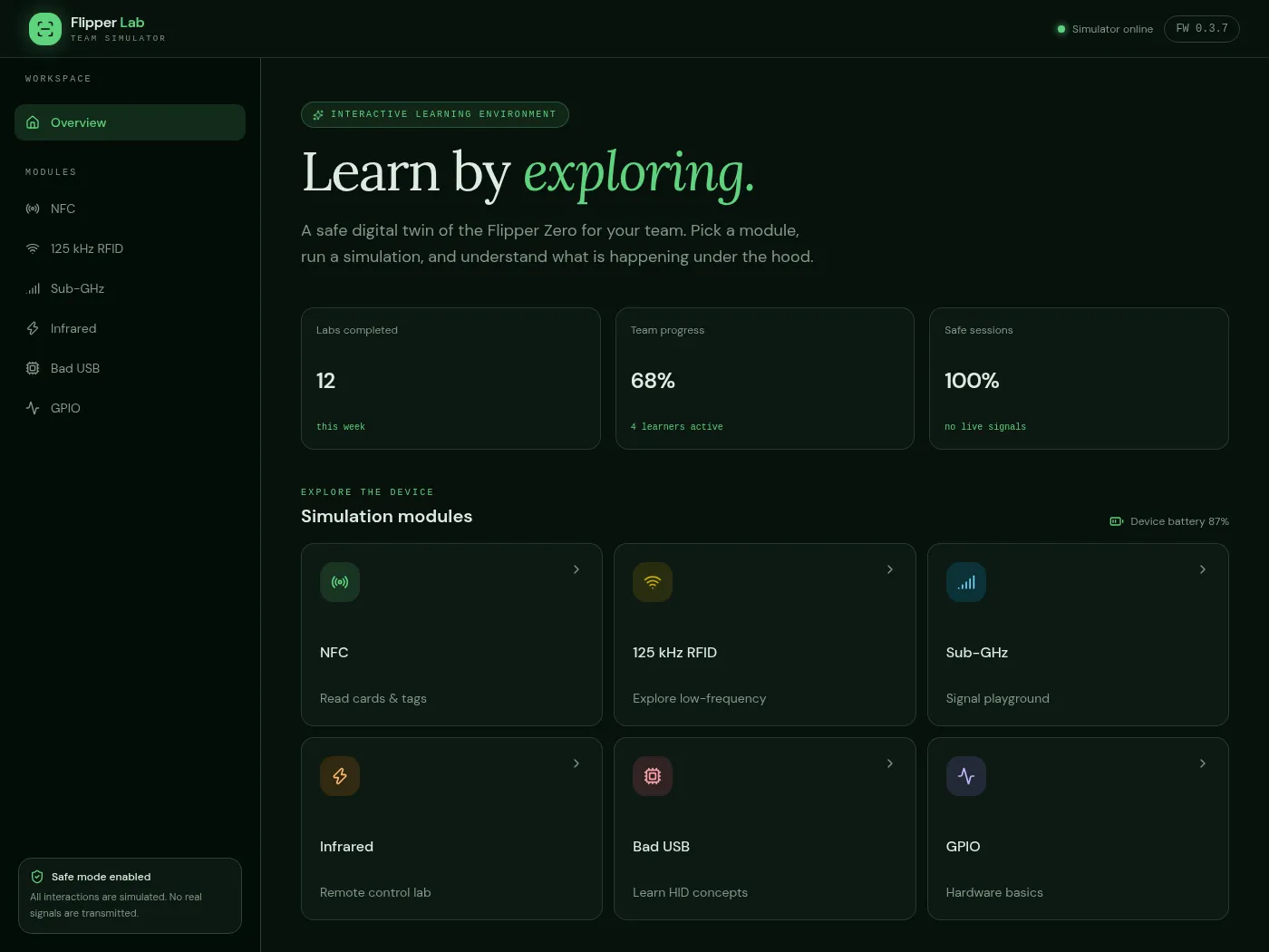 Flipper Zero Web Simulator