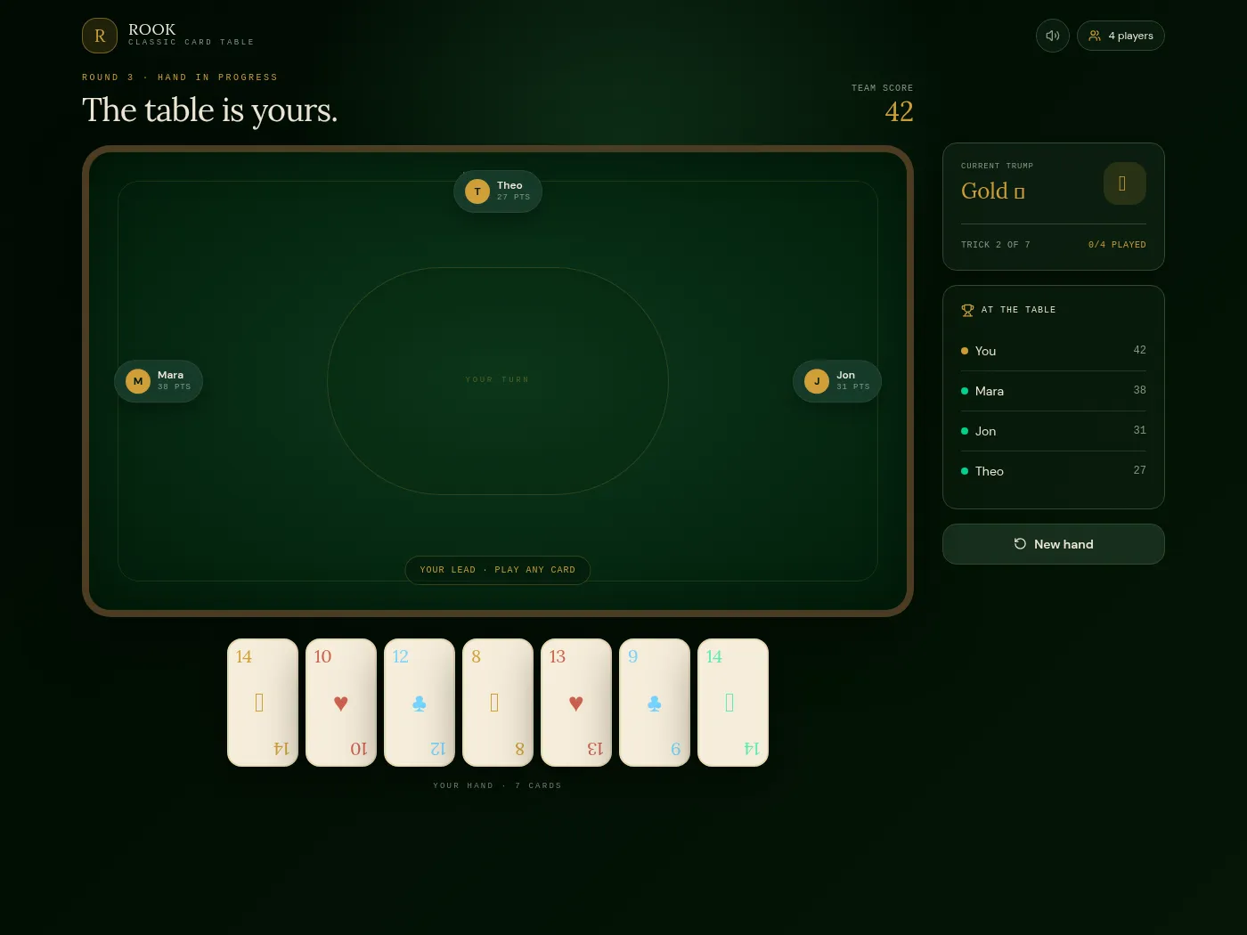 Rook Card Game