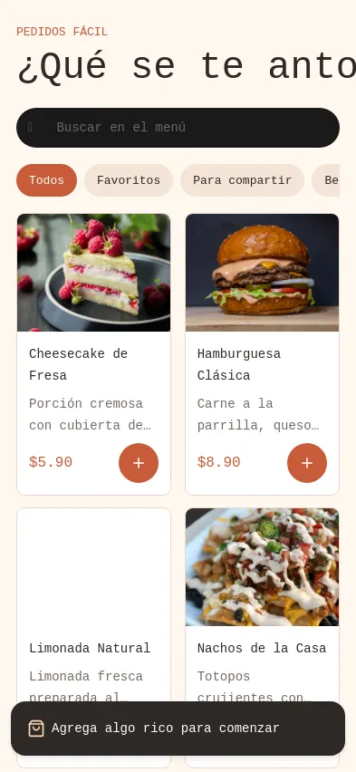 Pedidos Fácil App