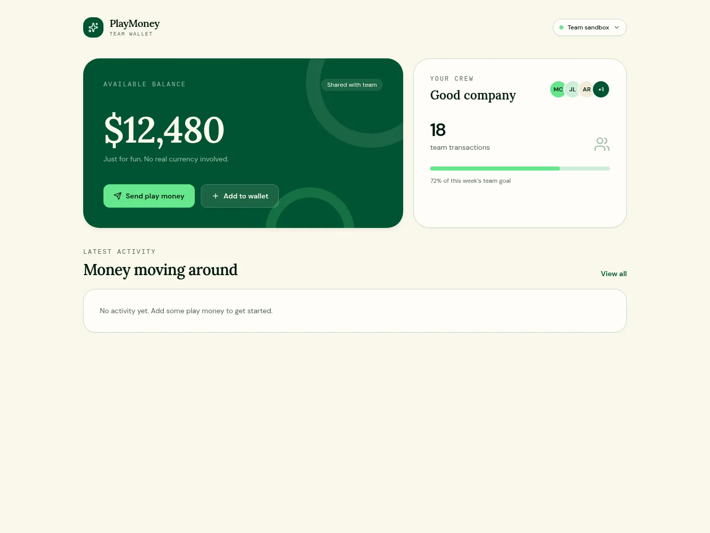 PlayMoney Simulator