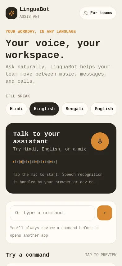 LinguaBot Assistant