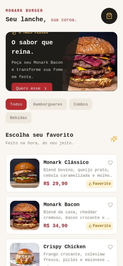 Monark Burger App