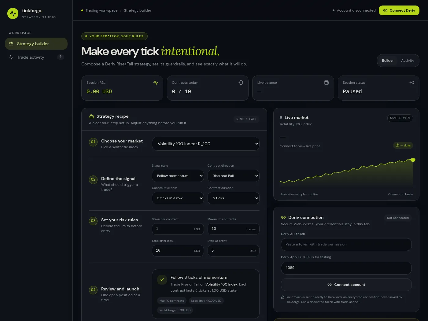 Deriv Trading Bot Builder